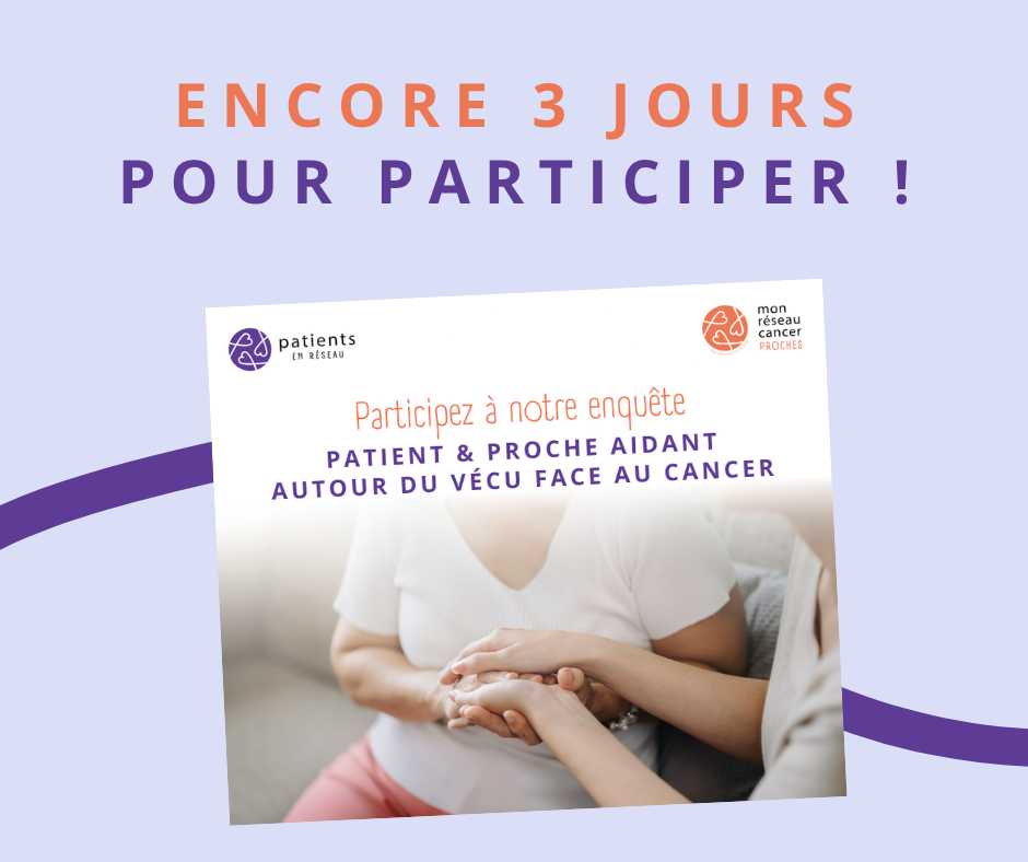 Plus que 3 jours pour participer à notre enquête